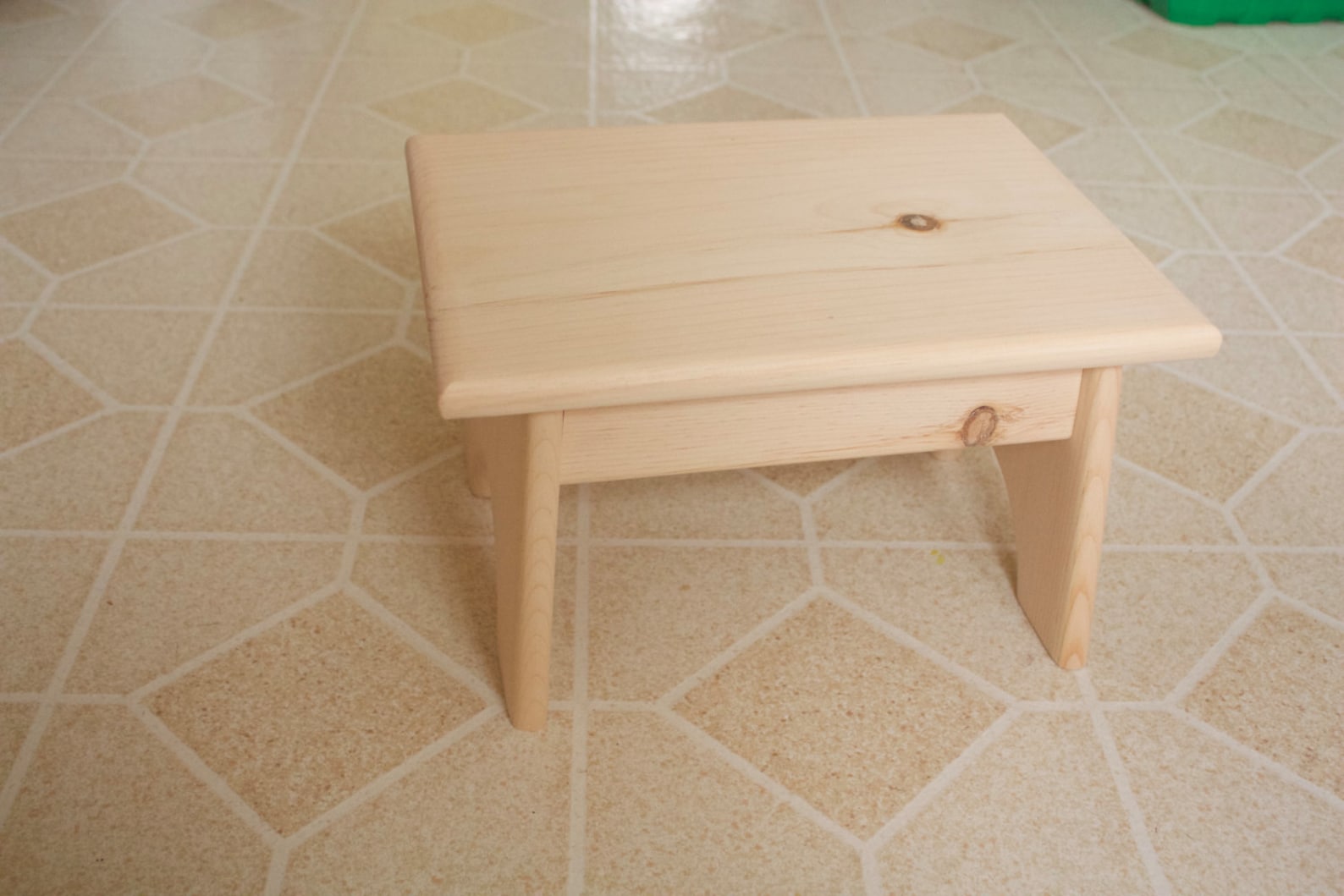 Unfinished Pine Step Stool / Foot Stool / Kid Stool / Wood Stool / Step ...