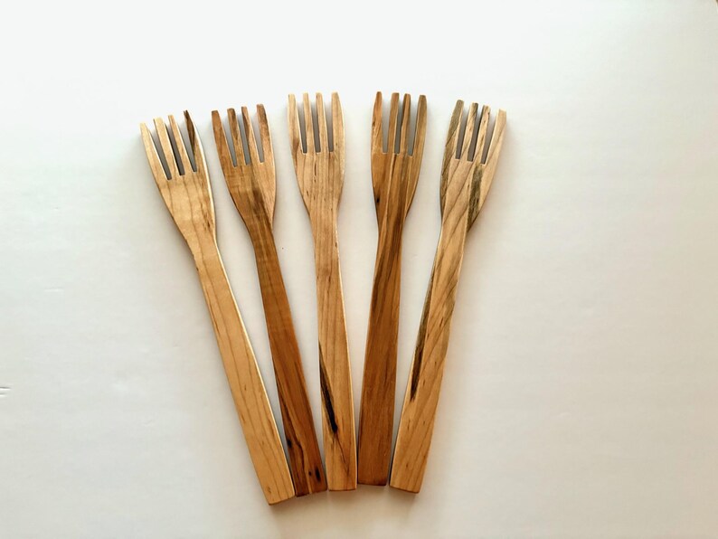 Wood Kitchen Fork | Wood Pasta Fork | Wooden Salad Serving Fork - Etsy