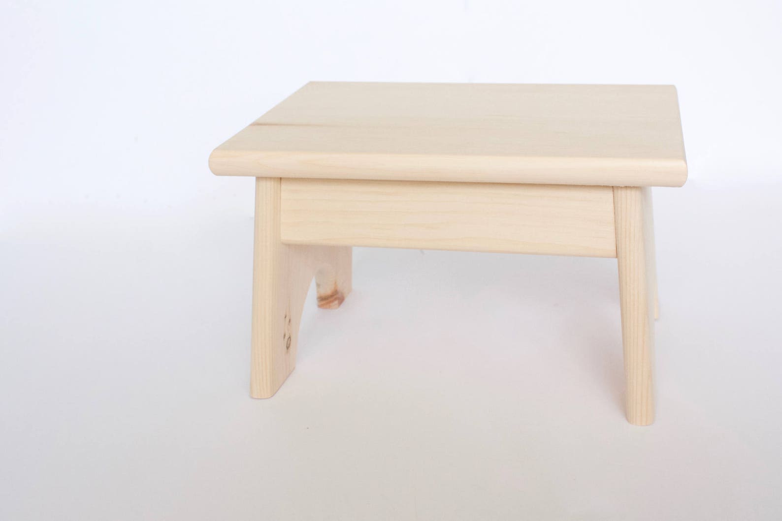 Unfinished Pine Step Stool / Foot Stool / Kid Stool / Wood Stool / Step ...