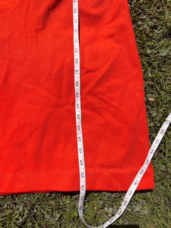 Vintage 1960s 1970s 60s mod shift collar dress Red or… - Gem