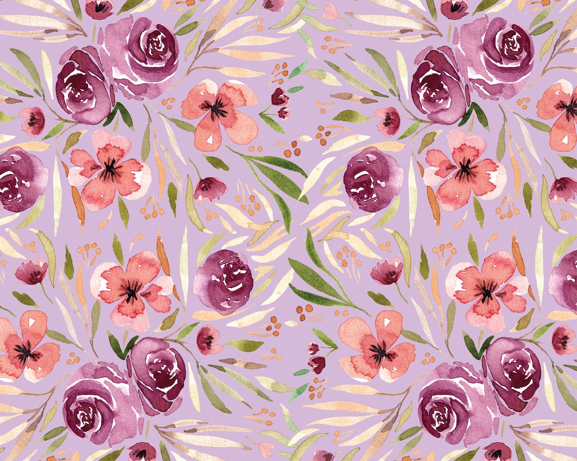 Dot Grid Journal With Soft Violet Floral Cover. 2021 Daily - Etsy