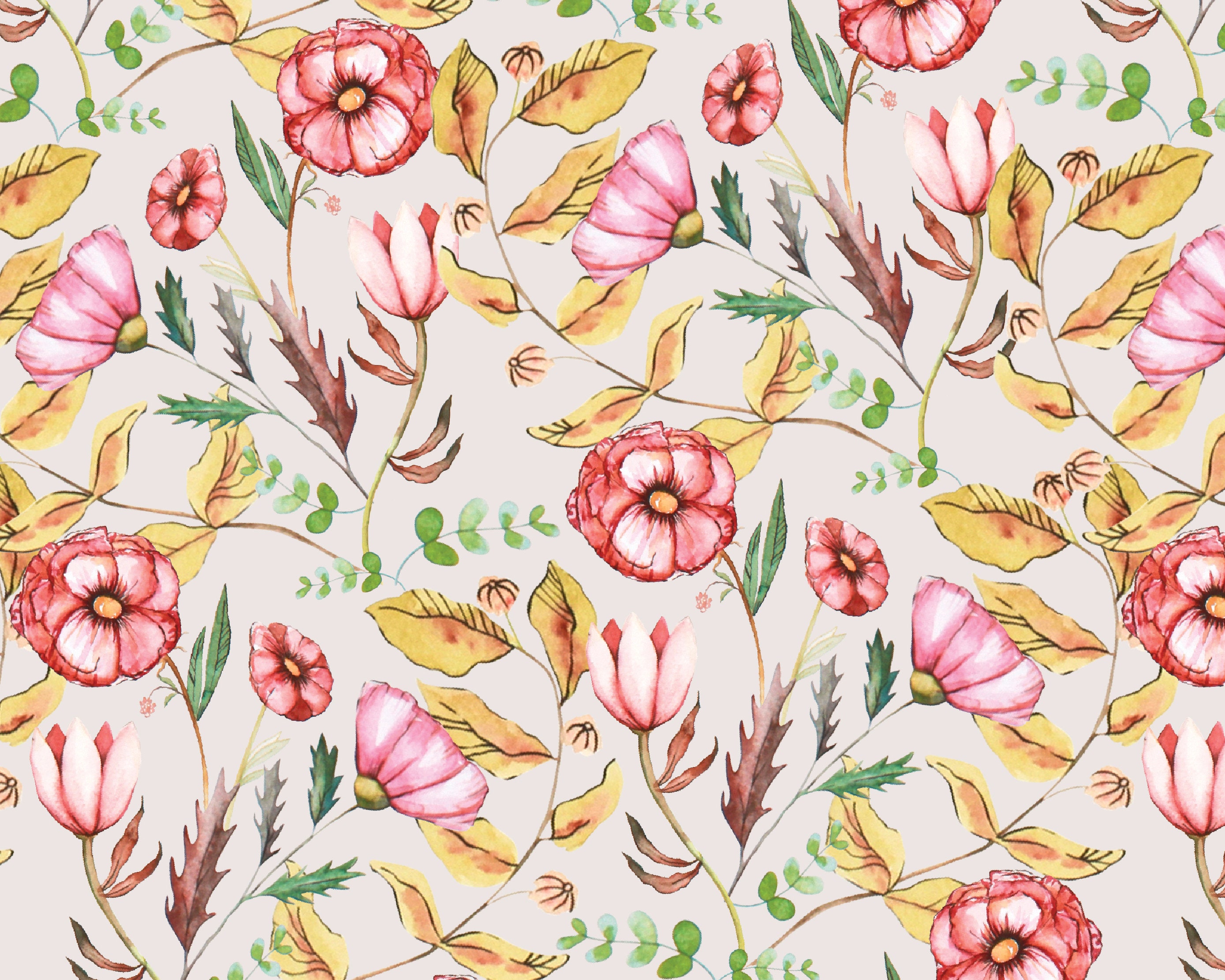 Custom Bullet Journal, Pretty Floral Cover Notebook, Use as a Dot Grid ...