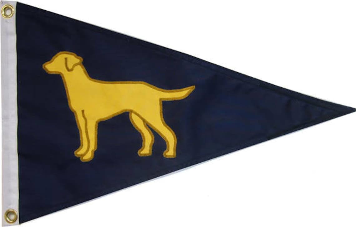 Yellow Labrador Retriever Dog Flag or Pennant various | Etsy