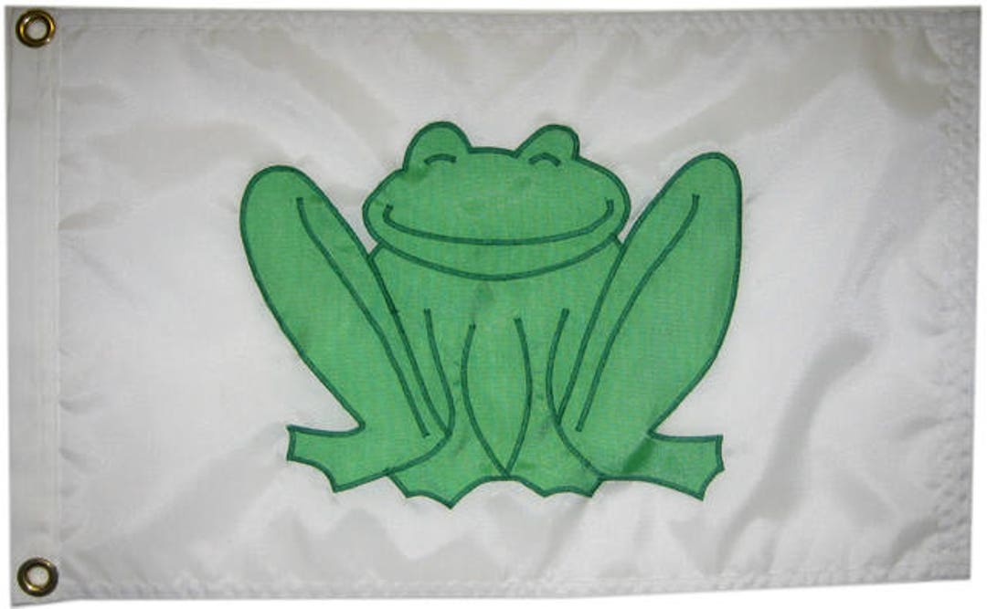 Frog Flag or Pennant : 12x18 High Quality - Etsy