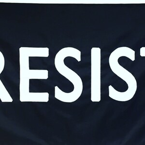 RESIST SEWN FLAG : Black and White, Handsewn, 3'x5', Resistance ...