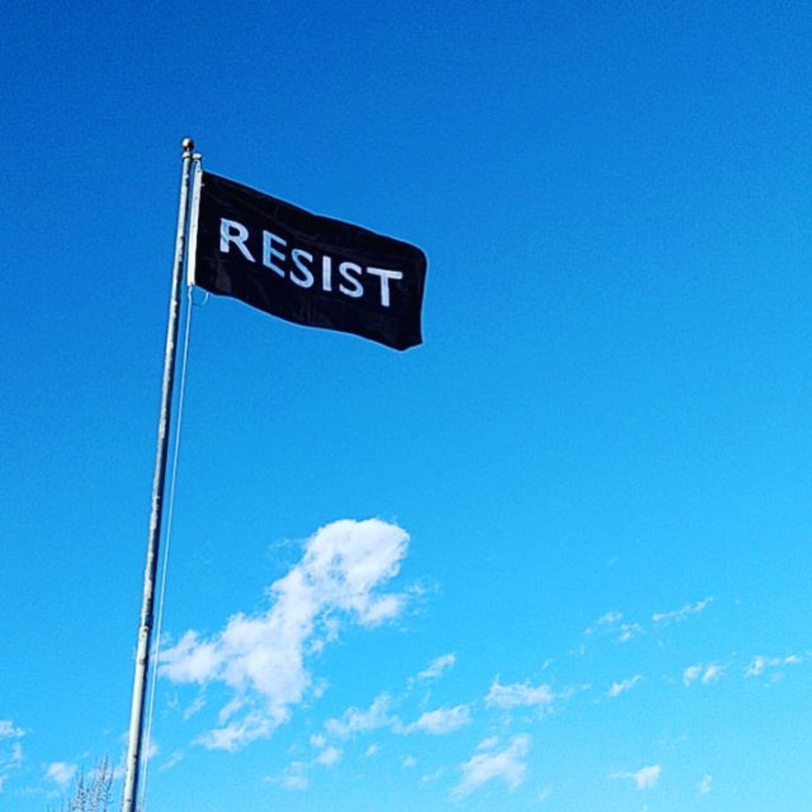 RESIST SEWN FLAG : Black and White, Handsewn, 3'x5', Resistance ...