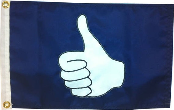 Thumbs Up/thumbs Down Flag various Sizes : Handsewn | Etsy