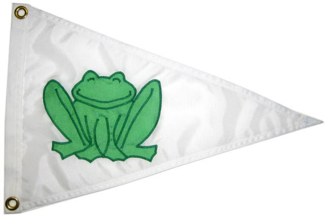 Frog Flag or Pennant : 12x18 High Quality - Etsy