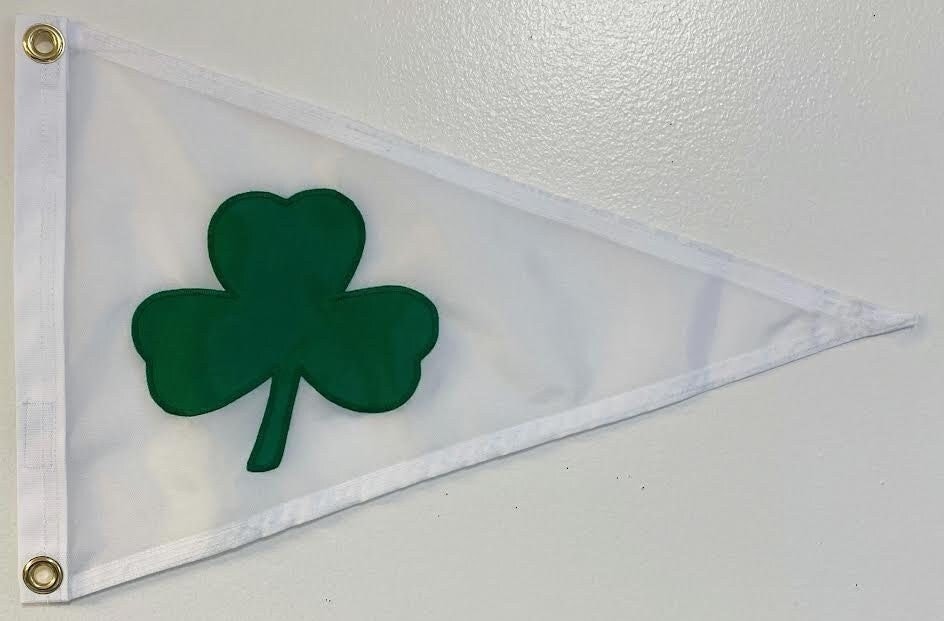 Irish Shamrock Pennant: Various Sizes/colors, Handsewn, Durable Nylon ...