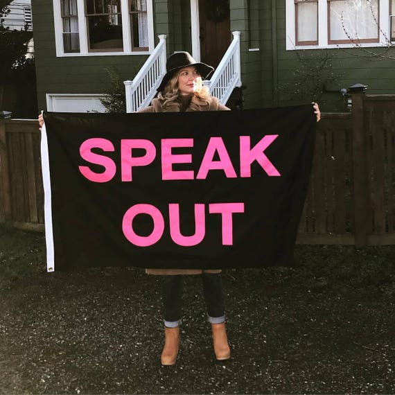 SPEAK OUT Flag : Handsewn 3'x5' Protest Flags - Etsy