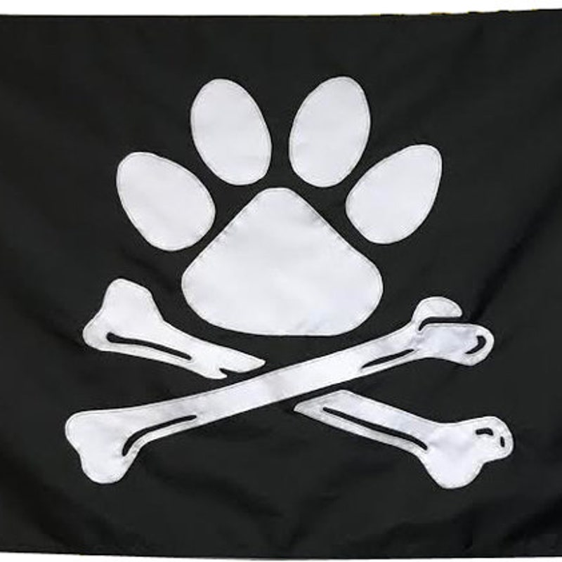 Dog Paw Flag - Etsy