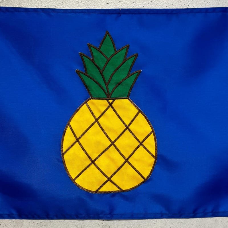 Pineapple Garden Flag - Etsy