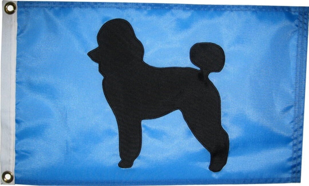 Black Poodle Dog Flag (various Sizes): Standard Poodle, High Quality ...