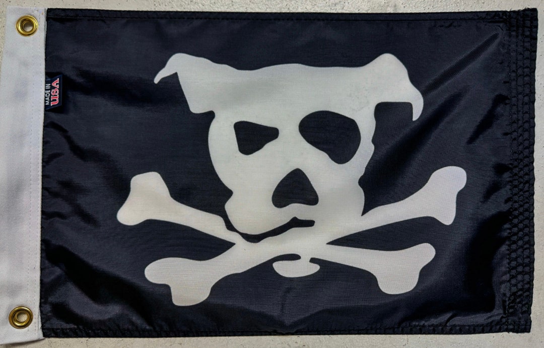 Pirate Dog Printed Flag (various Sizes) : Boating, Outdoor, Made in the ...