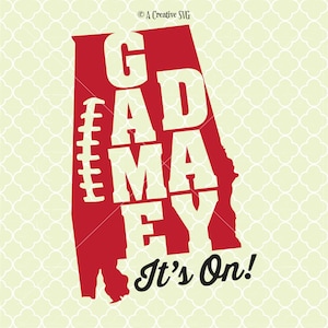Game Day Alabama Football SVG DXF Files for Cricut Design - Etsy