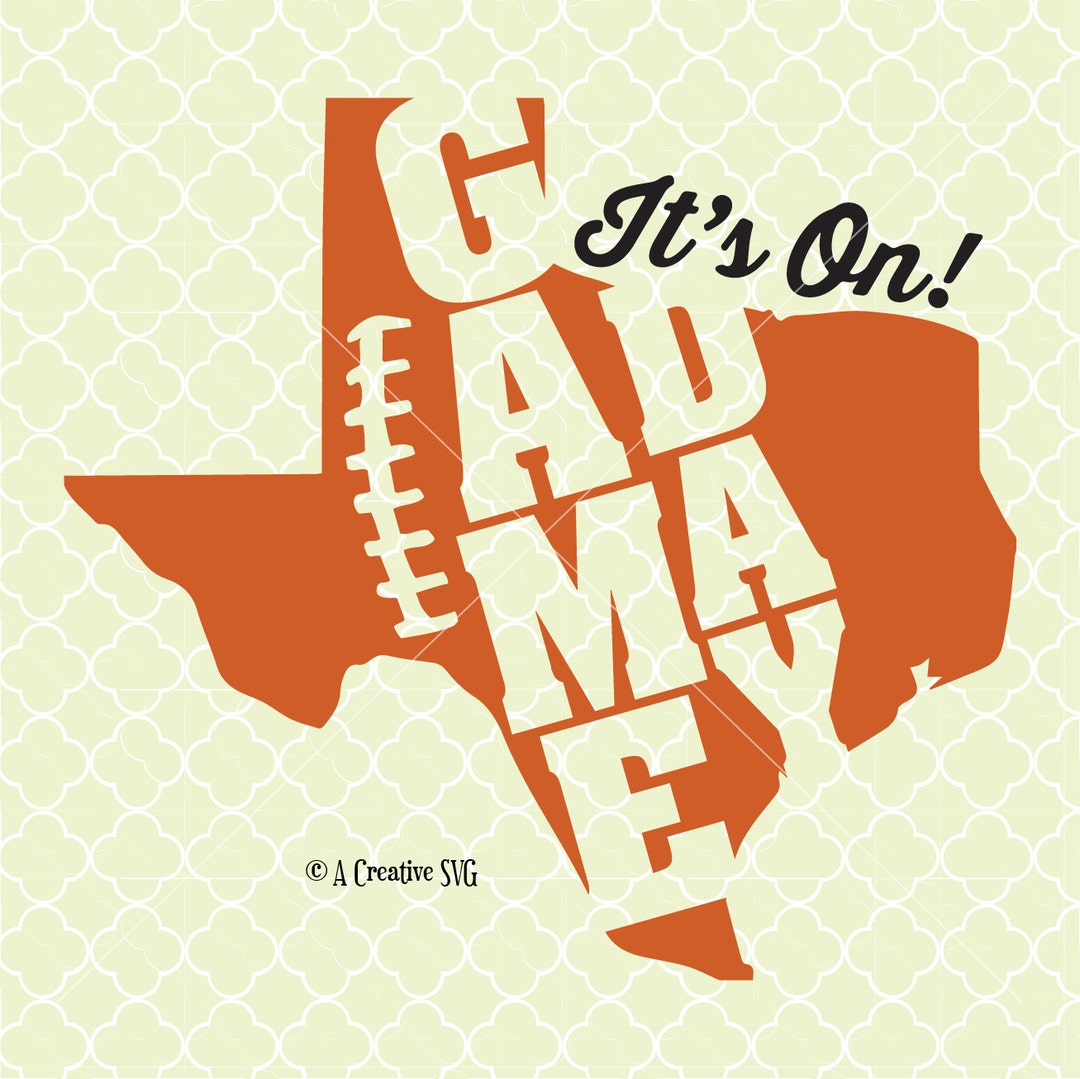 Game Day Texas Football SVG DXF Files for Cricut Design, Silhouette ...