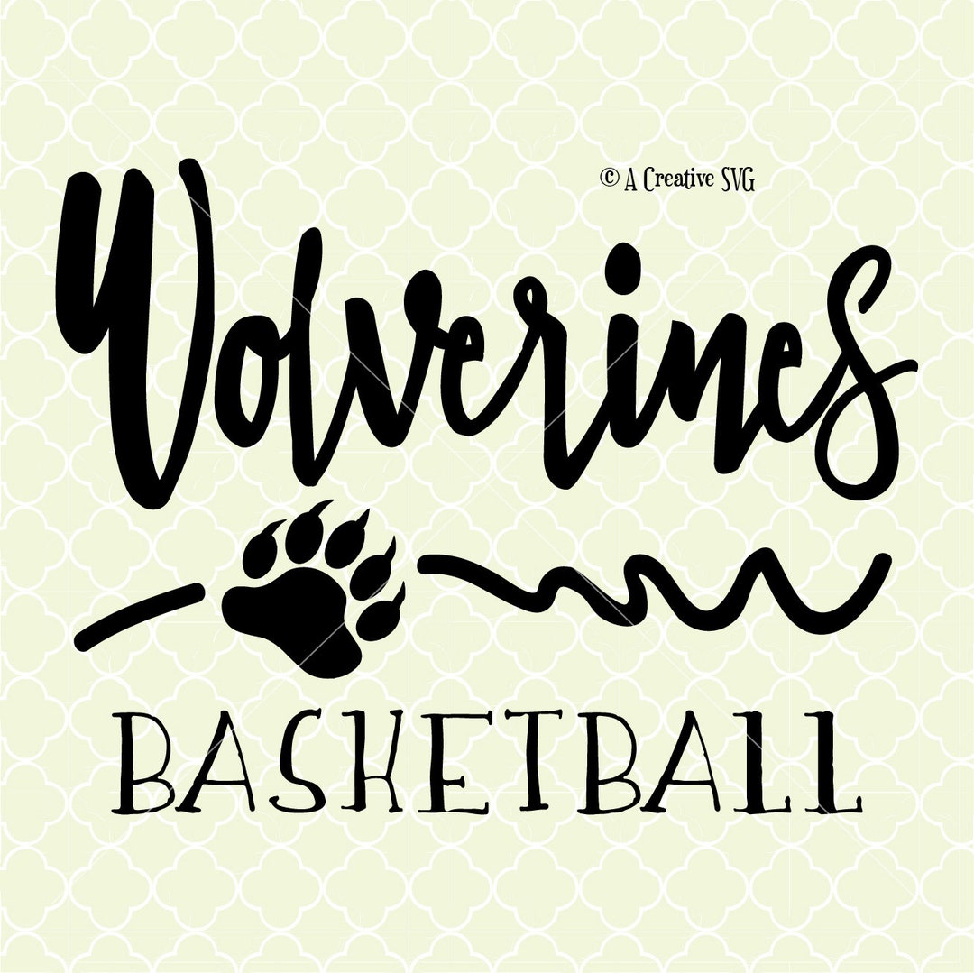Wolverines Basketball SVG DXF Files for Cricut Design, Silhouette ...