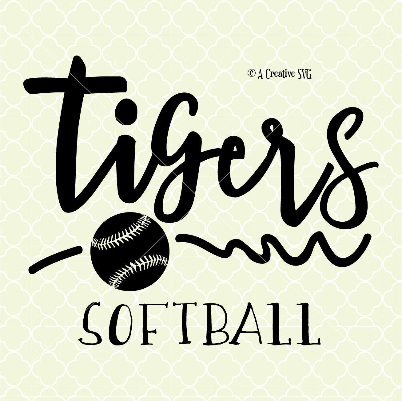Tigers Softball SVG DXF Files for Cricut Design, Silhouette Studio. - Etsy