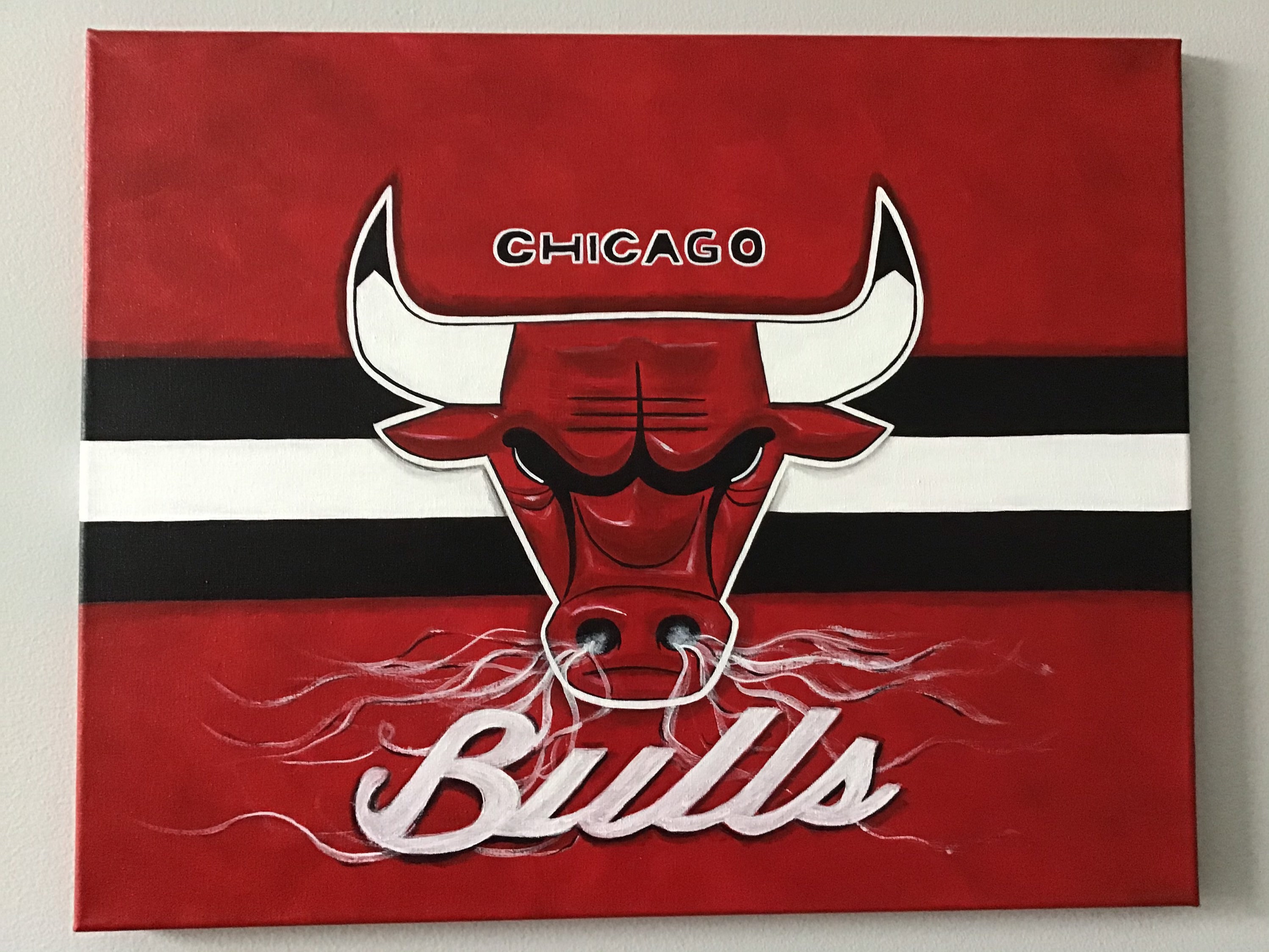 Chicago Bulls Logo Drawing