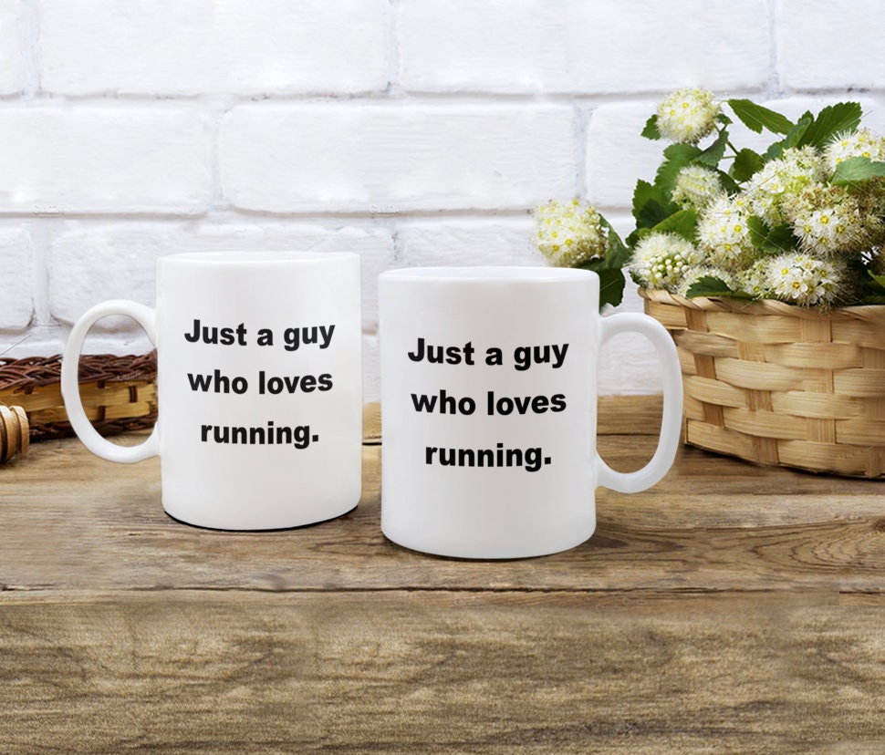 Just a Guy Who Loves Running Coffee Mug Coffee Mug for Male - Etsy