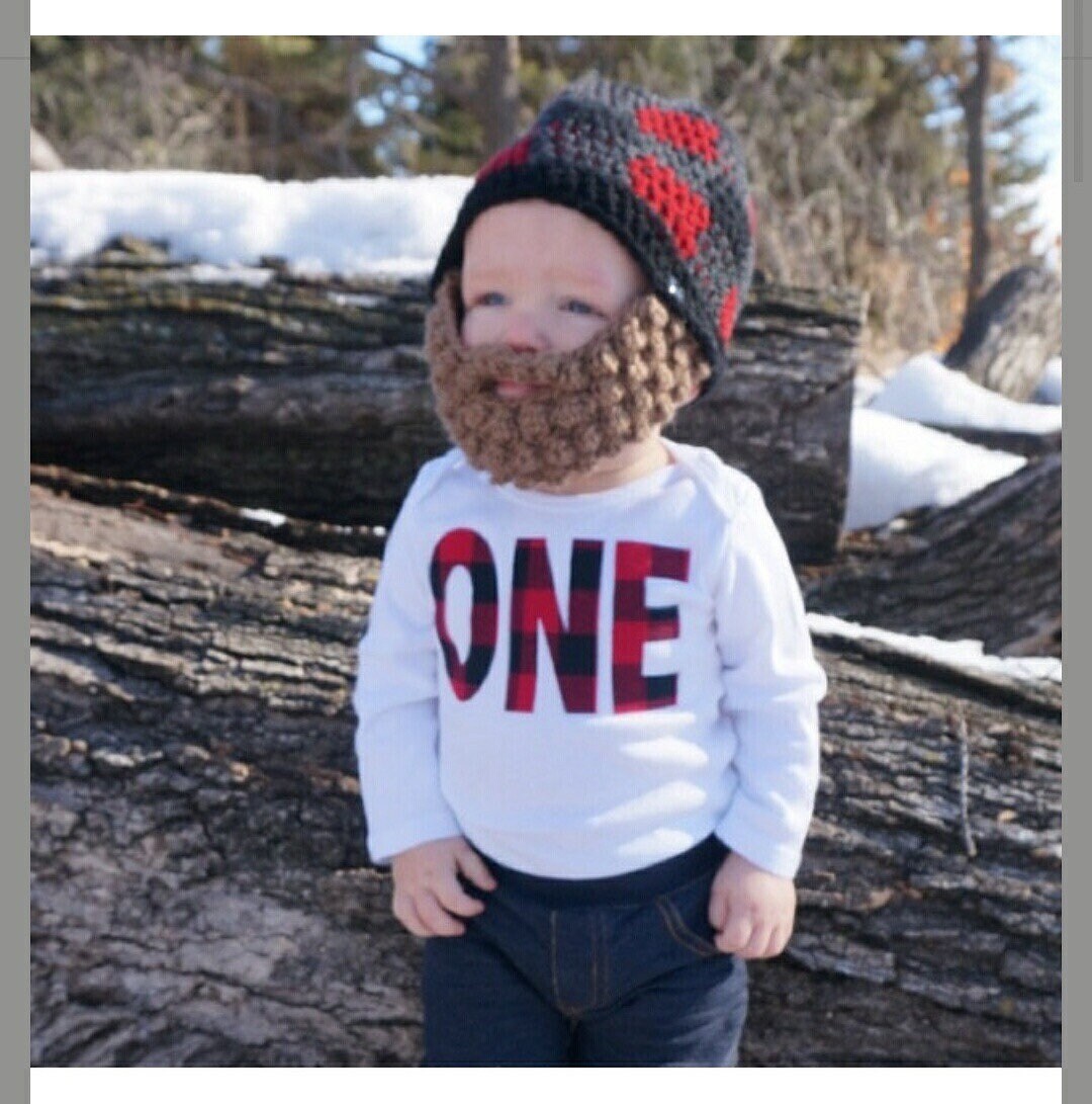 Lumberjack Bearded Beanie With Detachable Beard Red Buffalo - Etsy