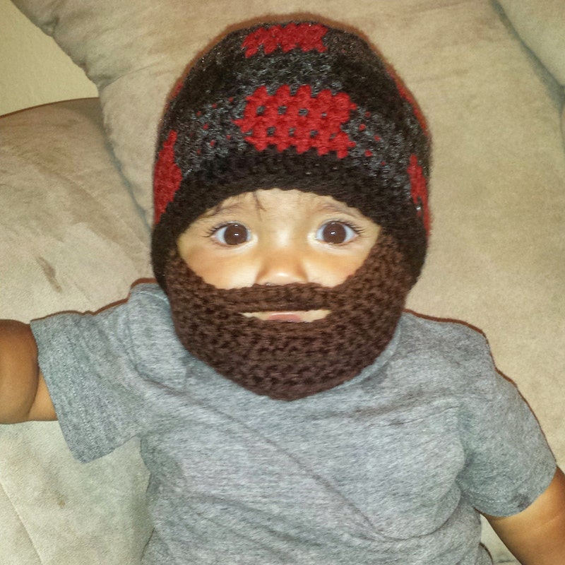 Red Buffalo Flannel Hat - Etsy UK