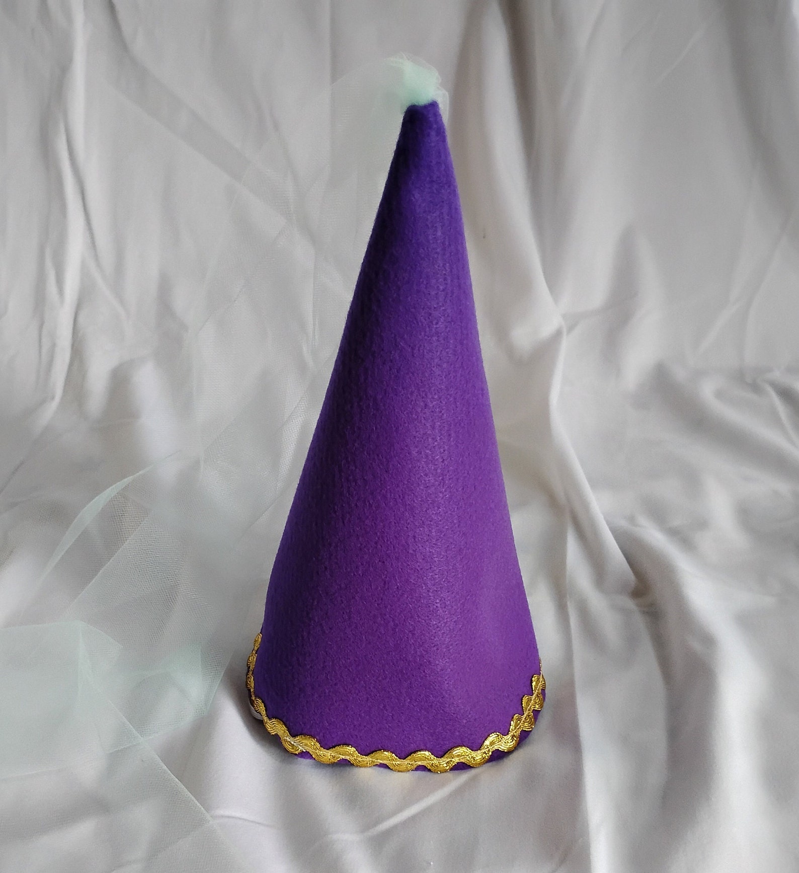 Felt Soft Form Princess Cone Hat – Medieval Renaissance Costume, Tulle ...