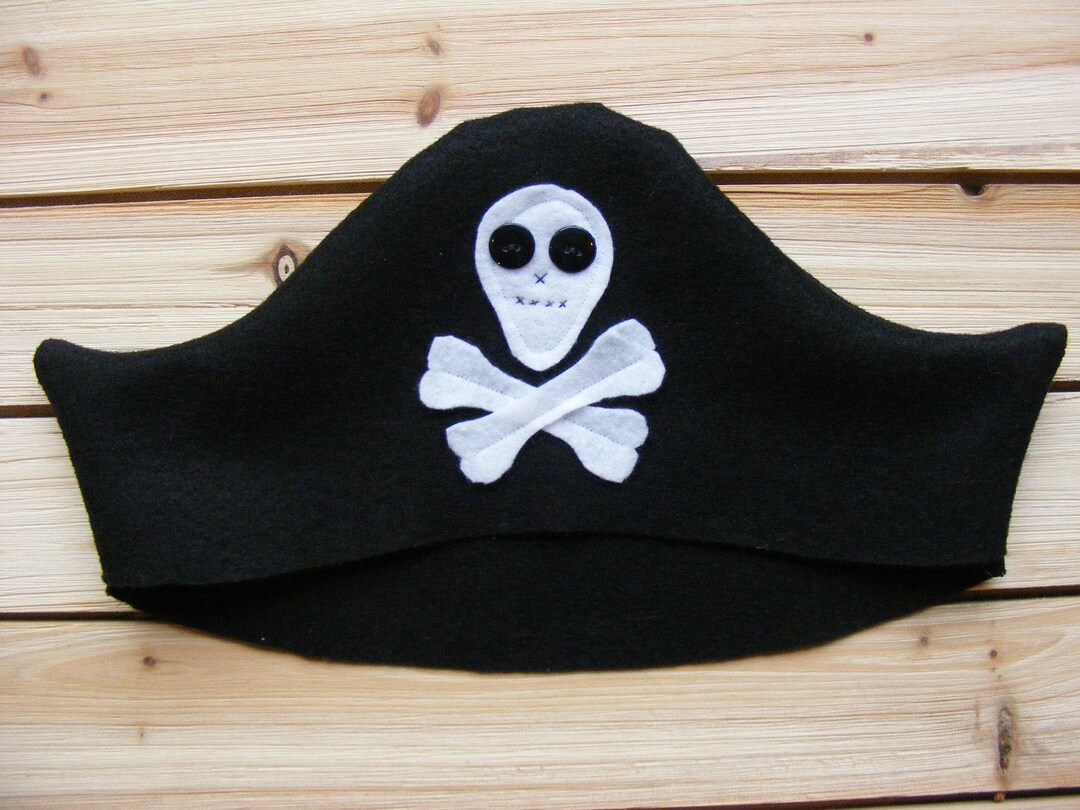 Kids Pirate Hat and Eyepatch Dress-up Halloween Birthday Party-handmade ...