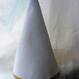 Felt Soft Form Princess Cone Hat – Medieval Renaissance Costume, Tulle ...
