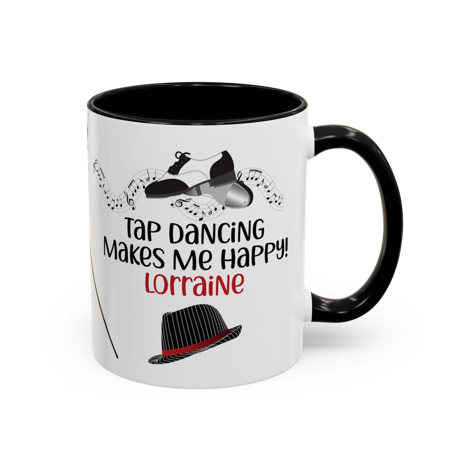 Personalized Tap Dancing Mug: Gift for Dancer, Coffee or Tea Drinker ...