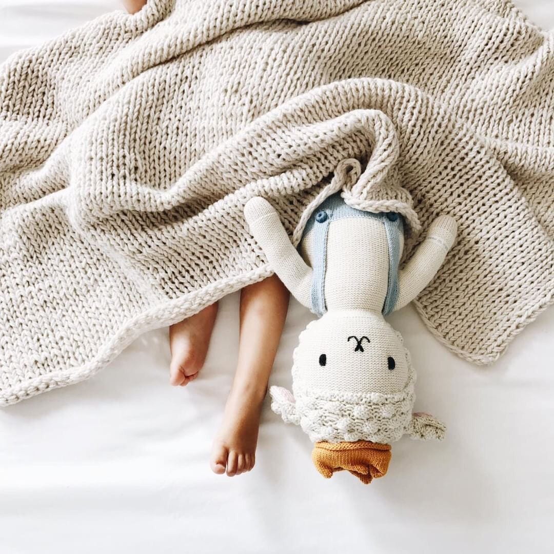 The Original Windy Blanket | Beige, Baby Blanket, Handmade Baby Blanket ...