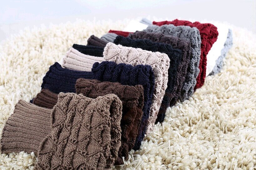 Womens Knitted Boot Socks, Knit Boot Cuffs,boot Topper, Knitted Boot ...