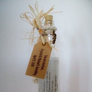 10 FABULOUS Ocean Treasure Wedding / Event Keepsake Bottle Invitations ...