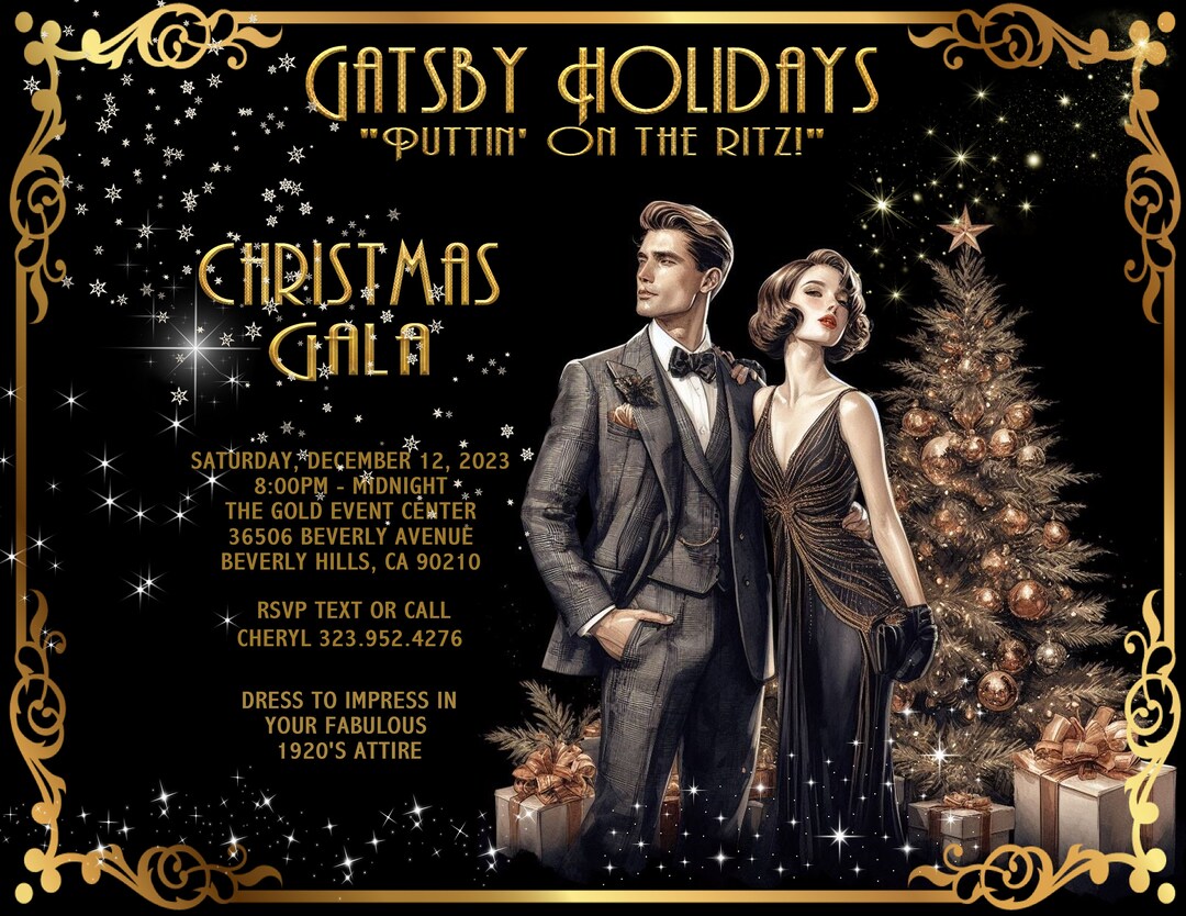 15 FABULOUS Gatsby Holiday Christmas Gala Birthday II / Event ...