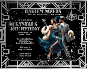 15 FABULOUS Harlem Nights Platinum Speakeasy Birthday / Event ...