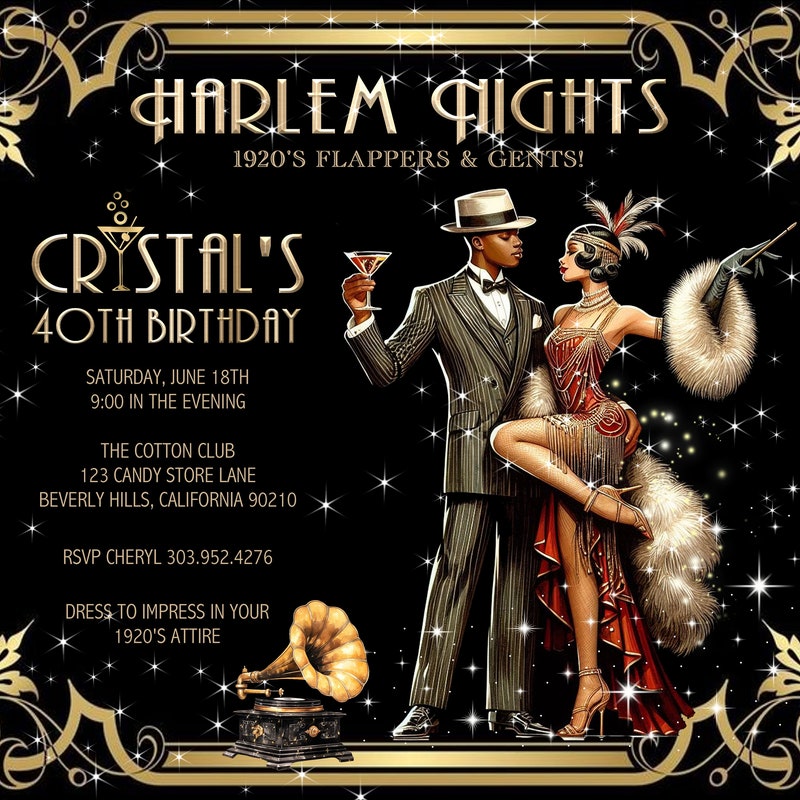 Harlem Nights Party - Etsy