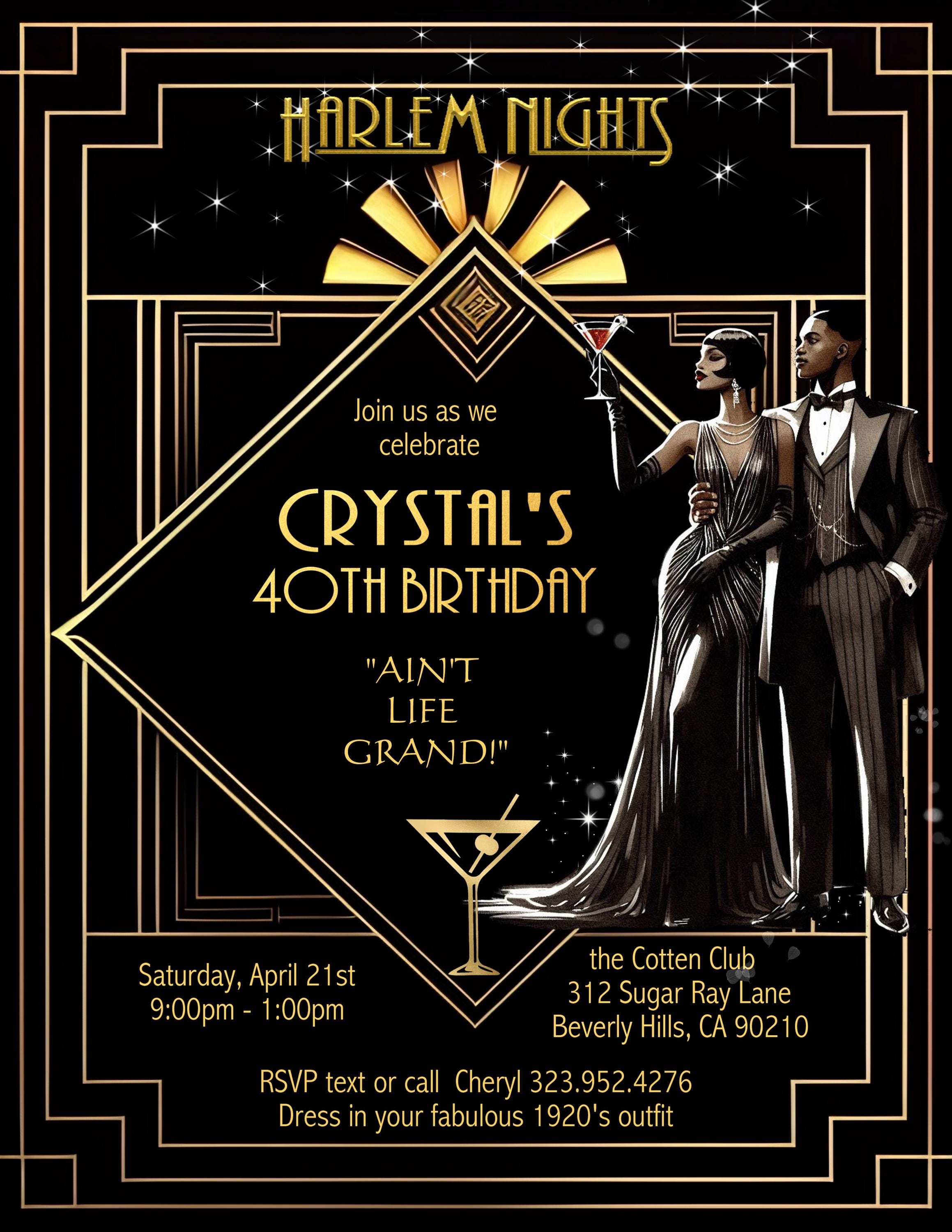 15 FABULOUS Harlem Nights Renaissance elegance Couple / Event ...