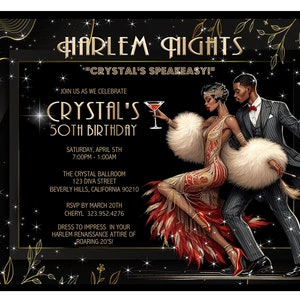 15 FABULOUS Harlem Nights "my Speakeasy" / Event Invitation - Etsy