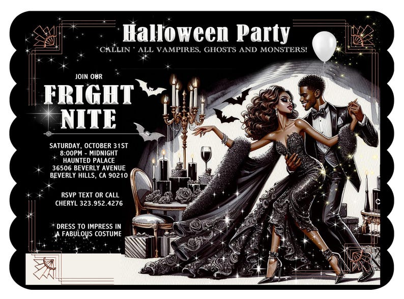 15 FABULOUS "vamps!" / Event Invitation (digital Image Available) - Etsy