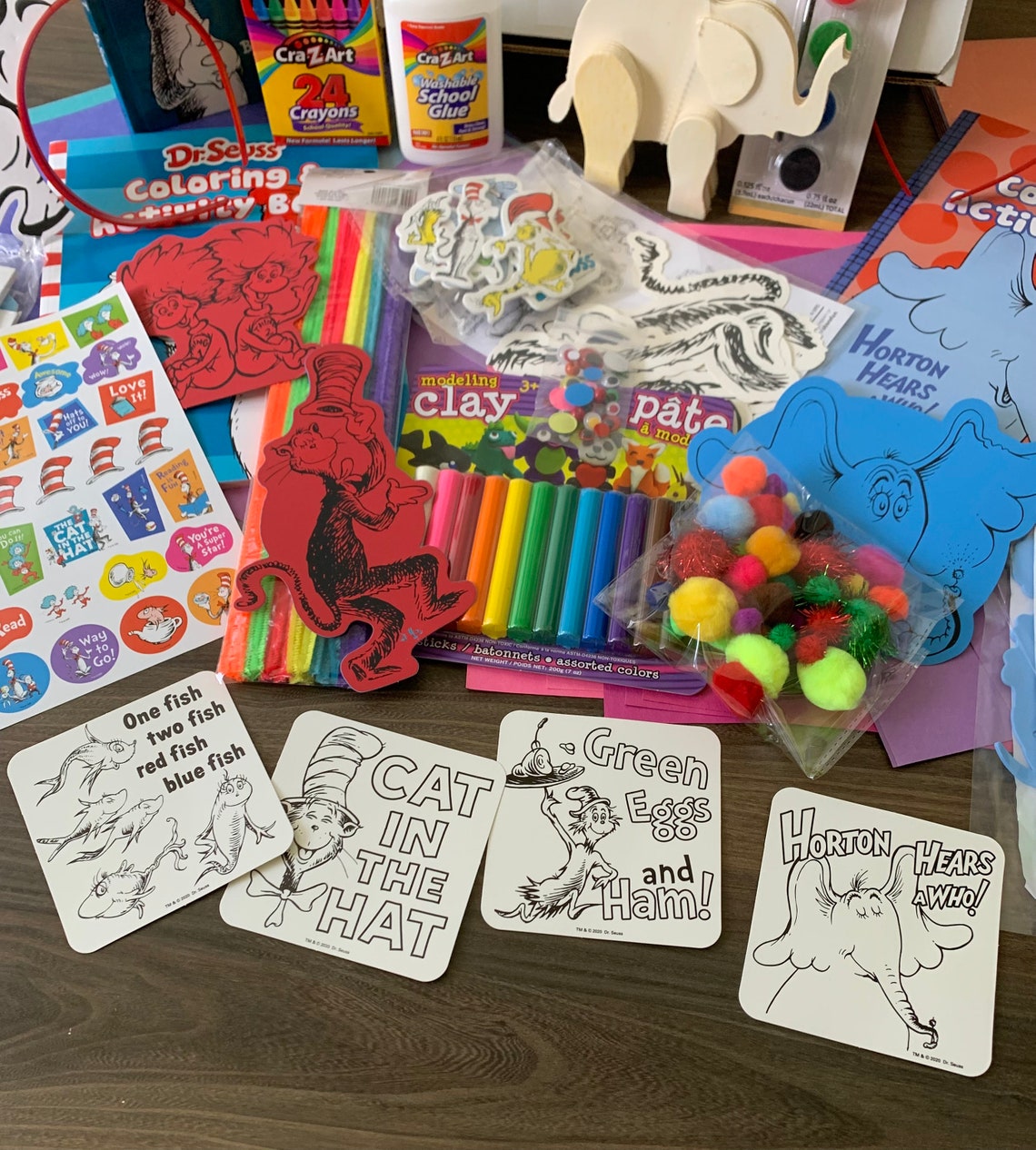 Dr. Seuss Themed Busybox Kids Arts & Craft Imagination Box - Etsy