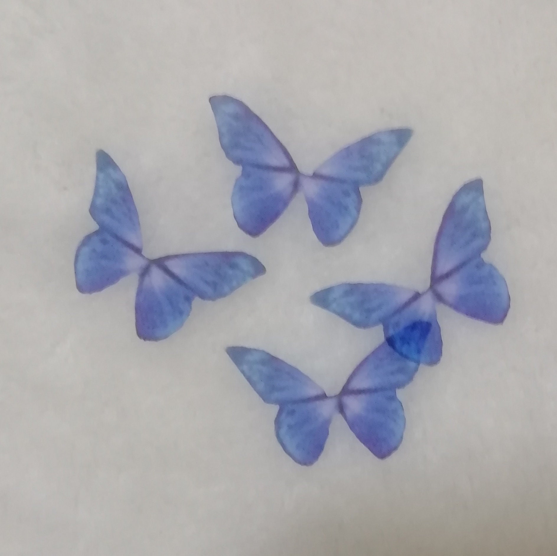 Dark Blue Butterfly Wings. Diy Craft Organza Butterfly | Etsy