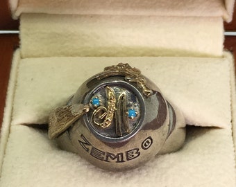 Mens Turquoise Masonic Rings - Etsy