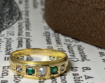 Gold Old English Ring - Etsy