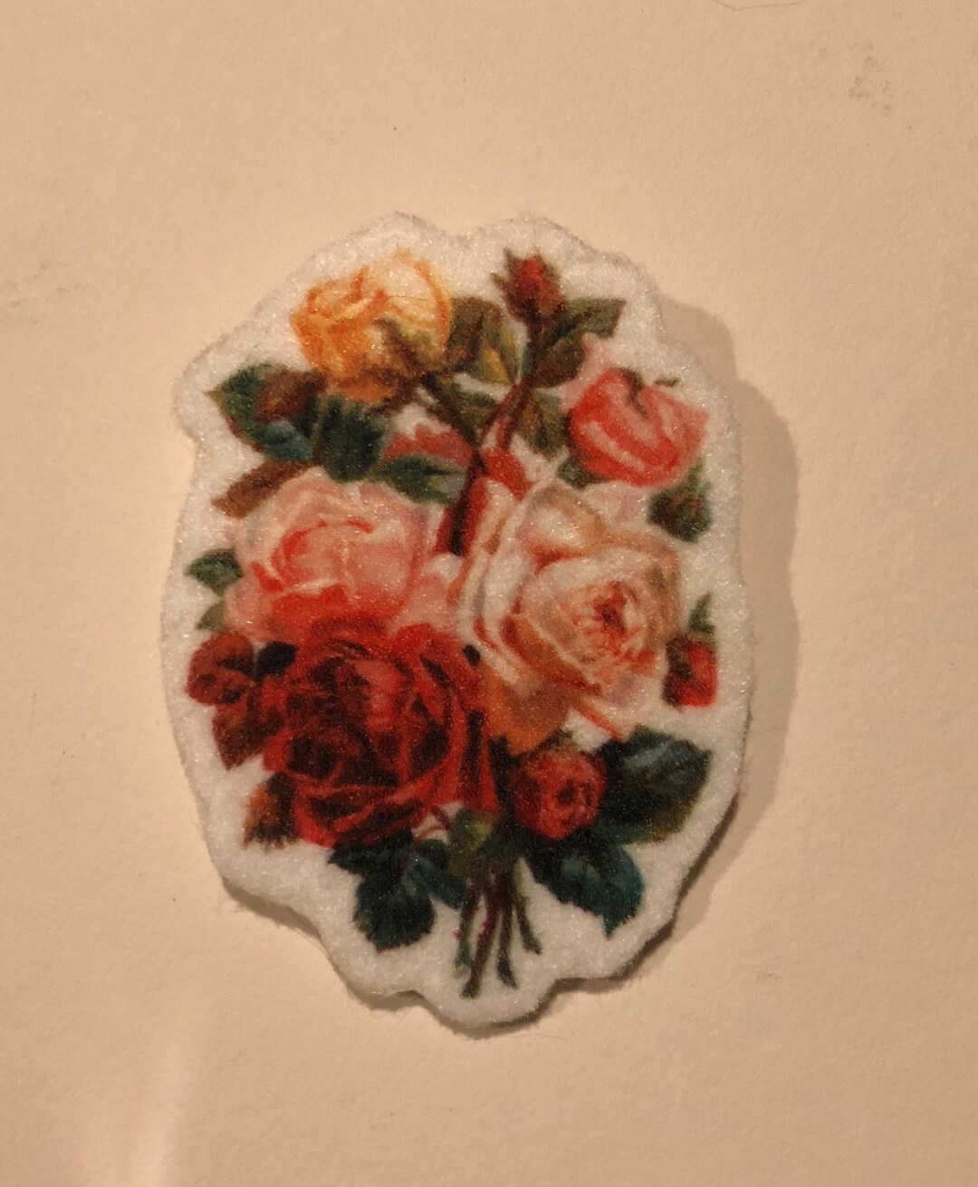 Felt Roses Brooch Pin Kitsch Flowers Brooch - Etsy
