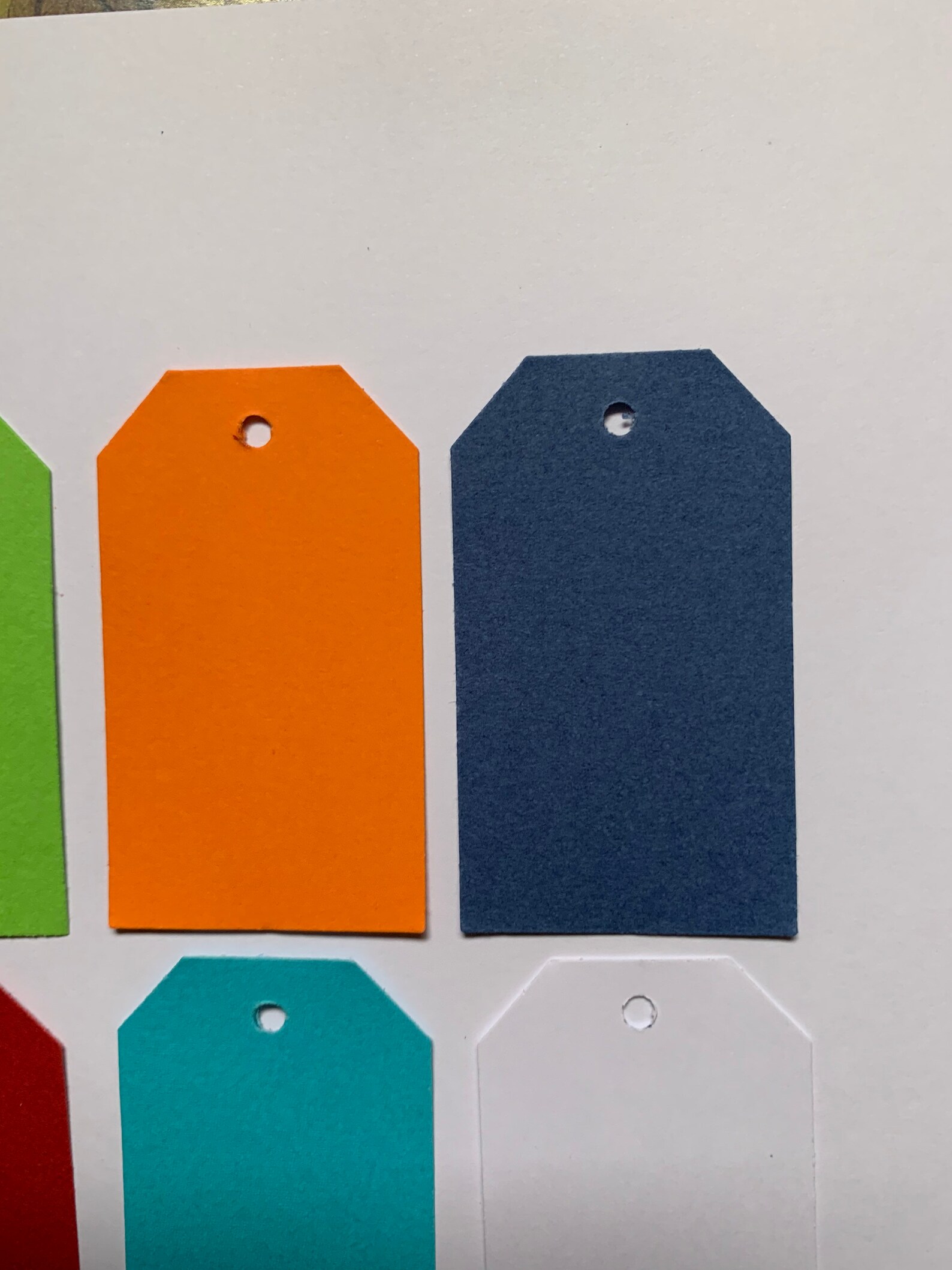 Multi Coloured Tags Blank Tags 5.5 X 3cm Choice of Colours - Etsy Sweden
