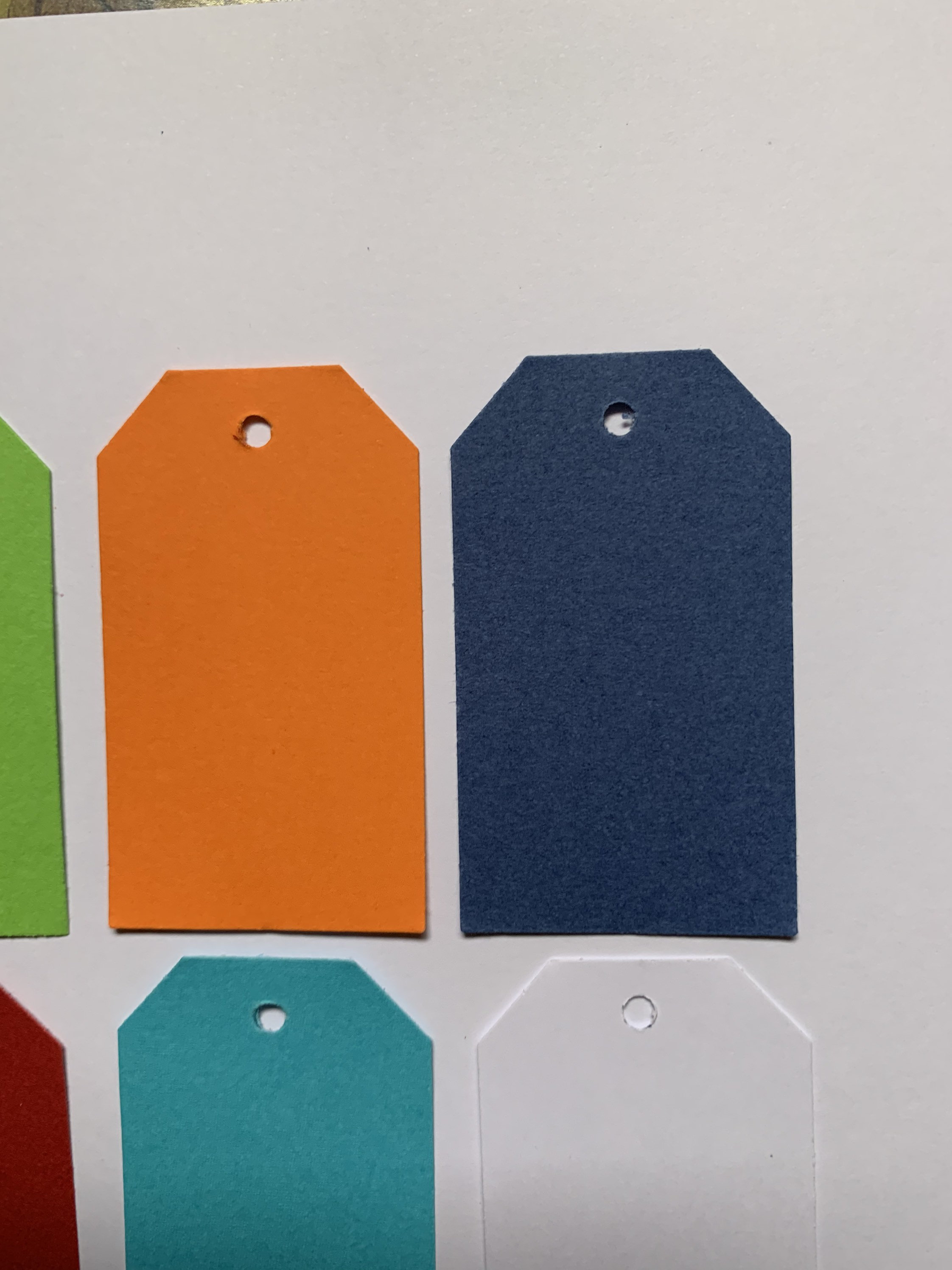 Multi Coloured Tags Blank Tags 5.5 X 3cm Choice of Colours - Etsy Sweden