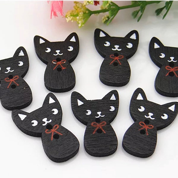 Cat Buttons - Etsy