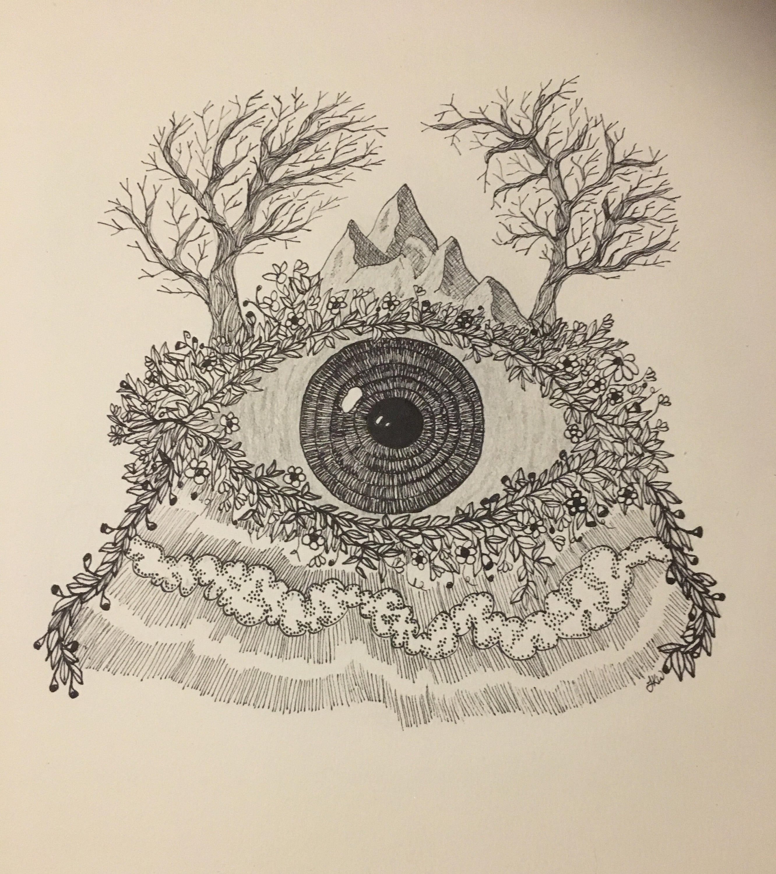 Contemporary Drawing Eye