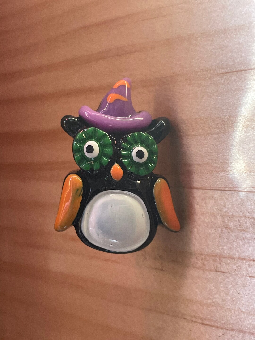 Halloween Black Owl Pin Creepy Brooch - Etsy Australia