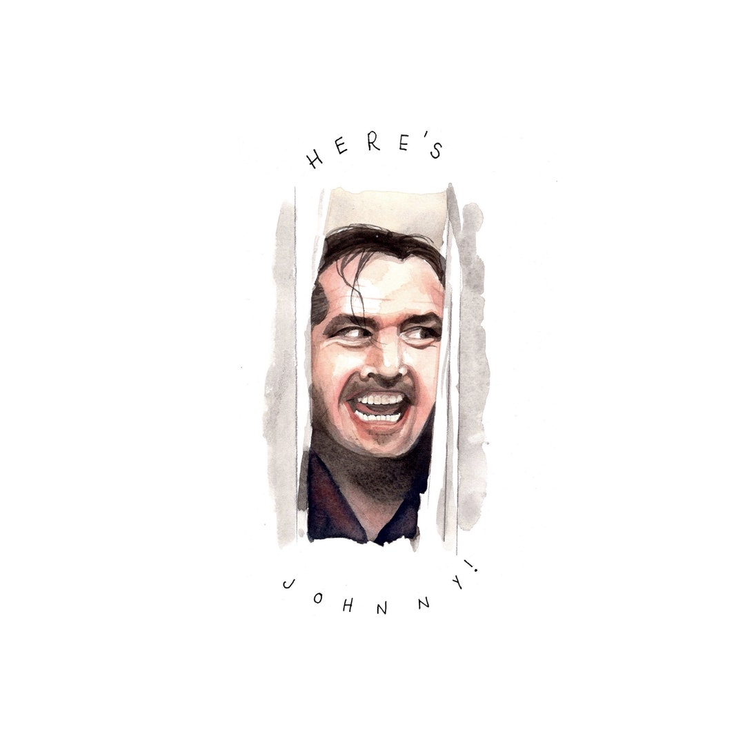 The Shining Print, Here's Johnny, Jack Nicholson - Etsy